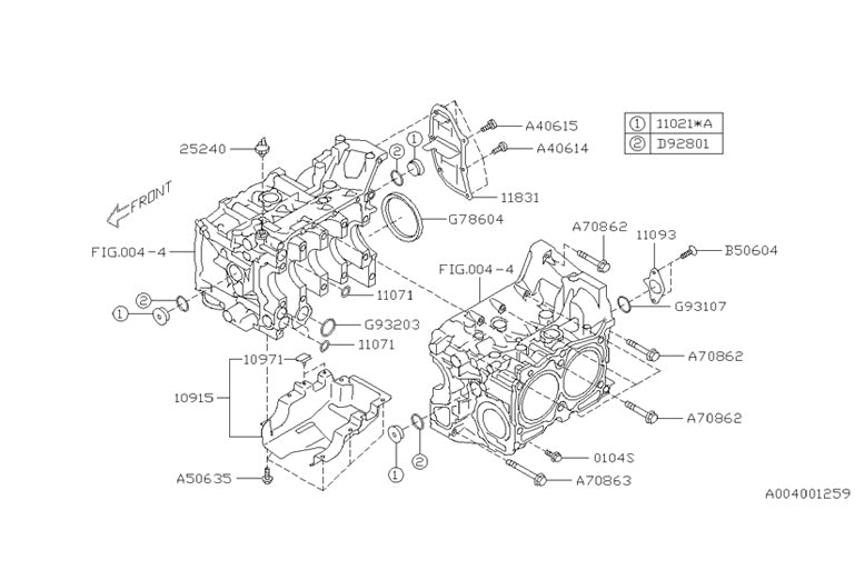 Subaru OEM Engine Hardware – Rallispec